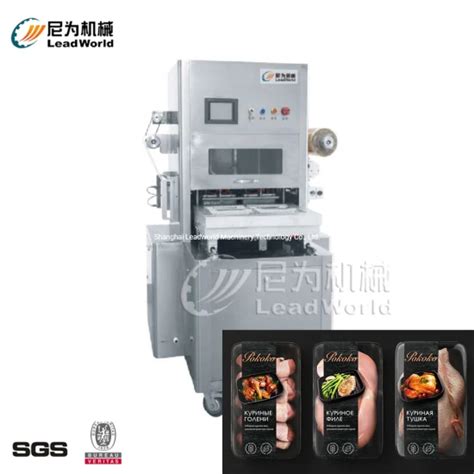 Automatic Retail Modified Atmosphere Packaging Map Tray Sealing Vacuum