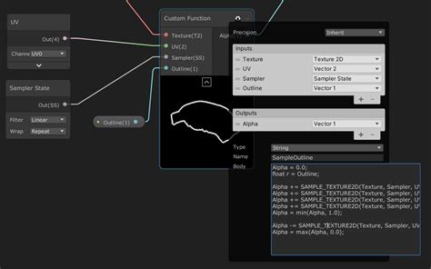 unity で shader graph の custom function node を試してみた 凹みtips