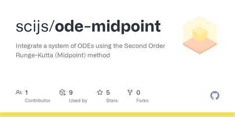 Github Scijsode Midpoint Integrate A System Of Odes Using The