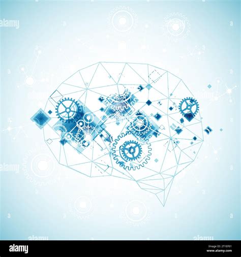 Abstract Digital Brain Technology Concept Vector Stock Vector Image And Art Alamy