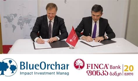 ფინკა ბანკმა მცირე ბიზნესის მხარდასაჭერად Blueorchard Finance გან 10 მილიონი აშშ დოლარი მიიღო