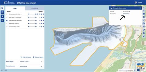 Bathymetry Open Data Downloaded From Emodnet Website On Qgis Geographic Information Systems