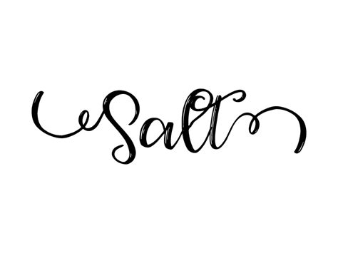 Salt Lettering Graphic By Islanowarul Creative Fabrica