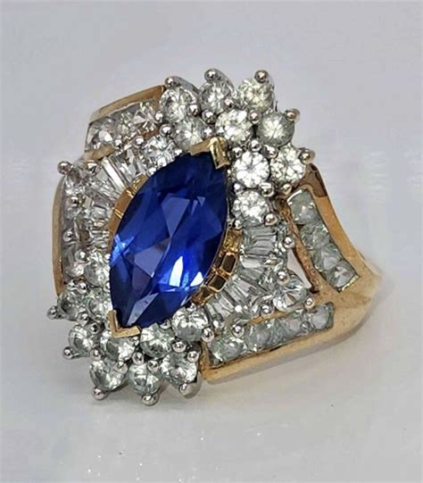 10k Sapphire Ring Gold Star Jewellers Bonnie Doon Mall