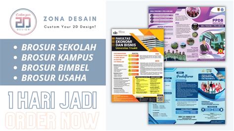 Brosur Sekolah Brosur Kampus Brosur Ppdb Brosur Bimbel Lipat 3