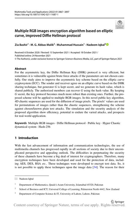 Multiple Rgb Images Encryption Algorithm Based On Elliptic Curve