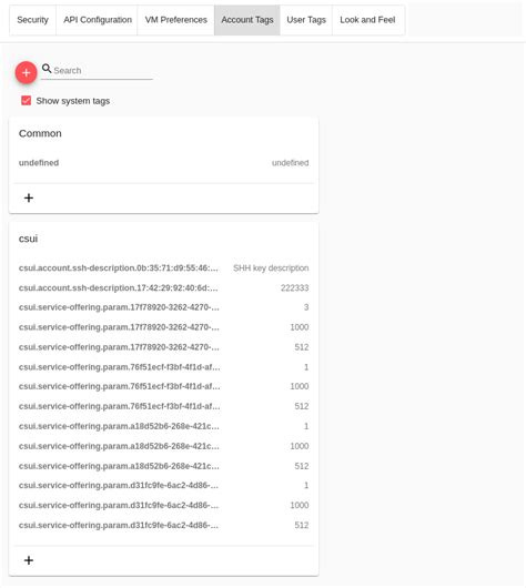Settings CSUI Documentation