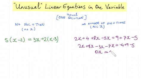 Infinite Solutions Linear Equation In