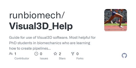 github runbiomech visual3d help guide for use of visual3d software