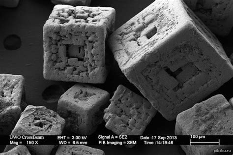 Соль при 150 кратном увеличении Пикабу