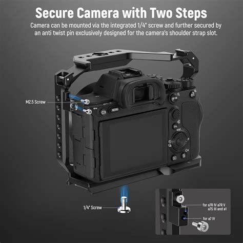 Gabbia Fotocamera Sony A7iv Cage Fotocamera Sony Alpha A7 Iv A7s Iii A1