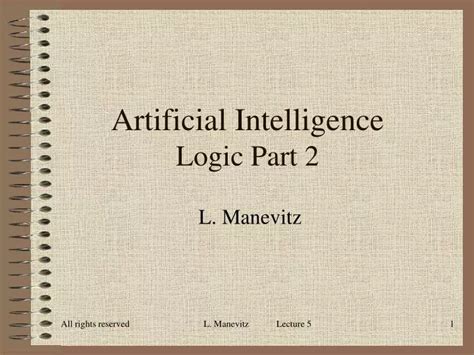 Ppt Artificial Intelligence Logic Part 2 Powerpoint Presentation