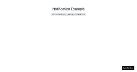 basic notification with vuex codesandbox
