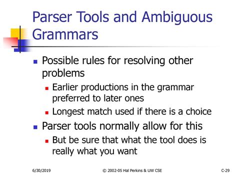 Parsing And Context Free Grammars Hal Perkins Autumn Ppt Download
