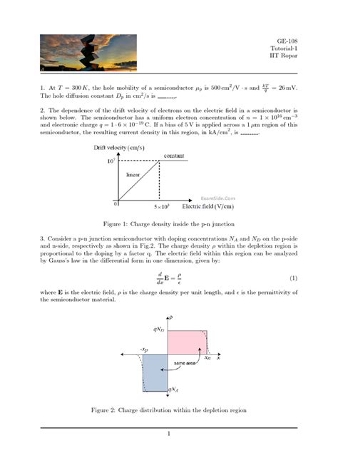 Basic Electronics Practice Questions Pdf Pn Junction Physics