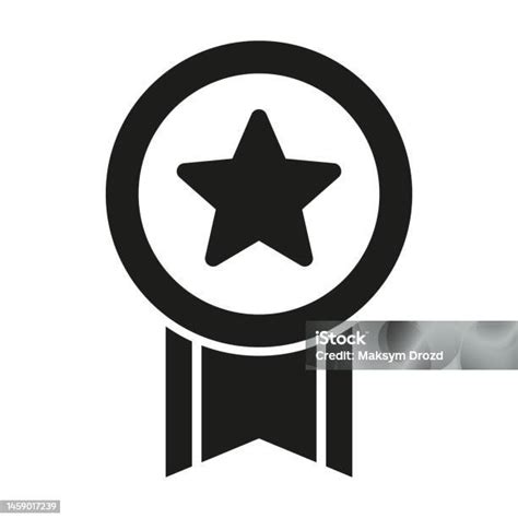 메달 아이콘입니다 달성 벡터 아이콘입니다 수상 일러스트 기호 업적 기호입니다 리본 배지 벡터 일러스트 레이 션입니다 경쟁에 대한 스톡 벡터 아트 및 기타 이미지 Istock