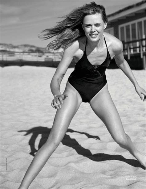 Frida Gustavsson Chases The Sun In Swim Fashions For Elle France