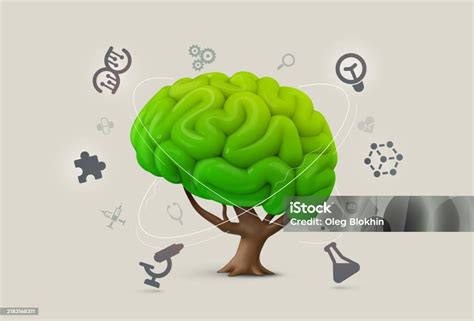 인간의 뇌는 생각 성장 지식의 상징인 나무와 나뭇가지와 같습니다 마음의 연구 심리학 신경 과학 교육 치료 및 의료 콘텐츠에