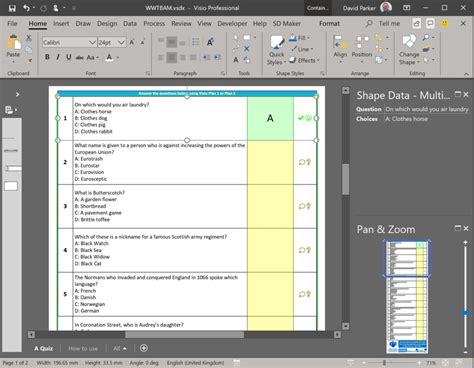 Using Some Visio Shape Data In Visio For The Web BVisual