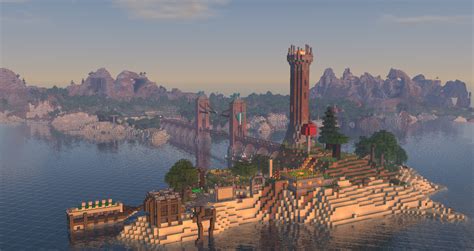 The Spawn Town And The Lands Around It R Minecraft