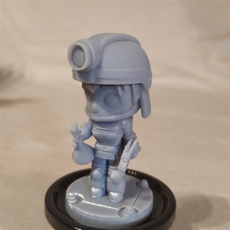 3d Printable Factorio Engineer Girl Mini By Ddd Martin Miniatures
