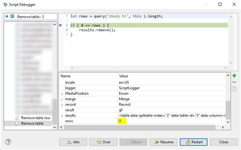 Add Conditions On Dynamic Table Rows And Headers Designer Upland Ol