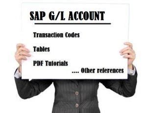 SAP FI G L Account Tutorial Tables Tcodes PDF Training Guides SAP Stack