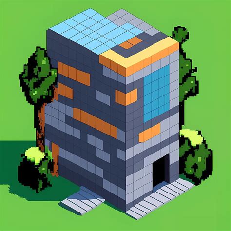 Pixel House Generative Ai Illustration Digital Art By Miroslav Nemecek Fine Art America