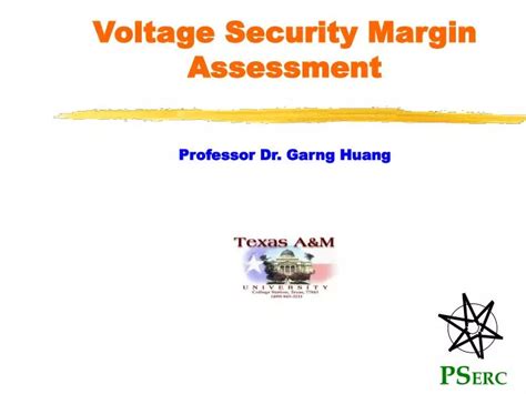 Ppt Voltage Security Margin Assessment Powerpoint Presentation Free