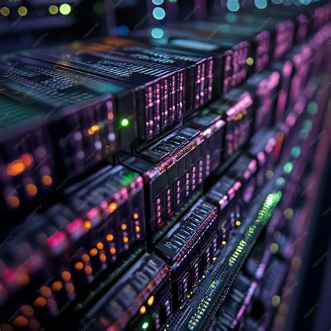 A Server Cpu With Multiple Cores Displayed In A Highdensity Data Center