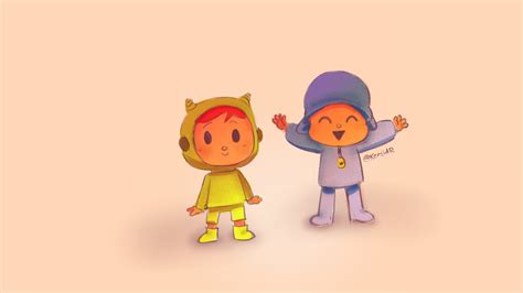 Pocoyo And Nina By Kerzid On Newgrounds