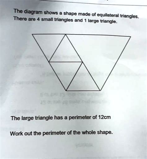 the diagram shows a shape made of equilateral triangles there are 4