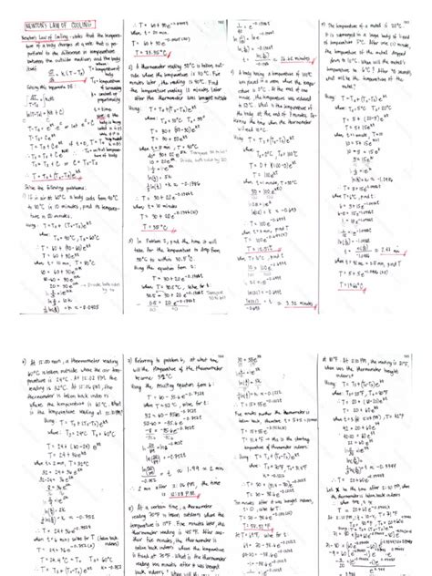 Newtons Law Of Cooling Pdf