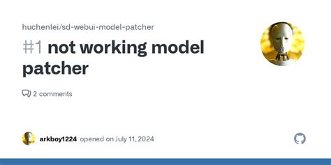 Not Working Model Patcher · Issue 1 · Huchenleisd Webui Model Patcher · Github