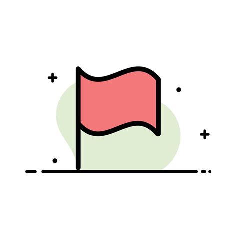 Basic Flag Ui Business Flat Line Filled Icon Vector Banner Template 13292169 Vector Art At Vecteezy