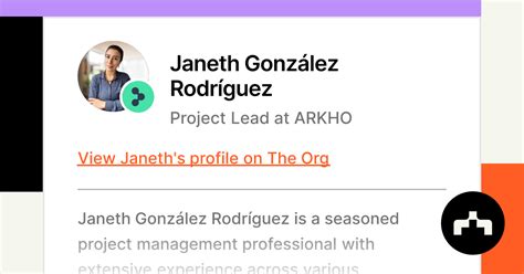 Janeth González Rodríguez Project Lead At Arkho The Org
