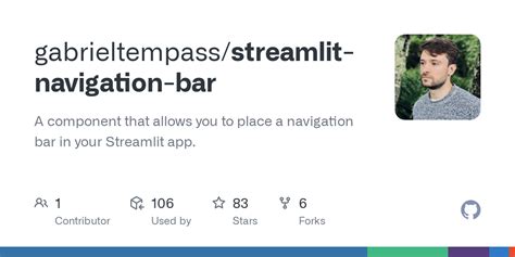 streamlit navigation bar examples st navbar 3 streamlit app py at main