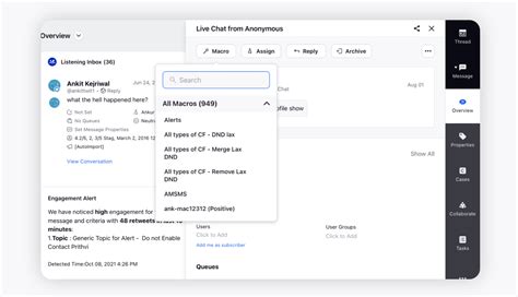 ‎apply macros to take multiple actions on an entity sprinklr help center