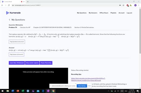 solved the laplace operator Δis defined by Δf fx x fy y a function u