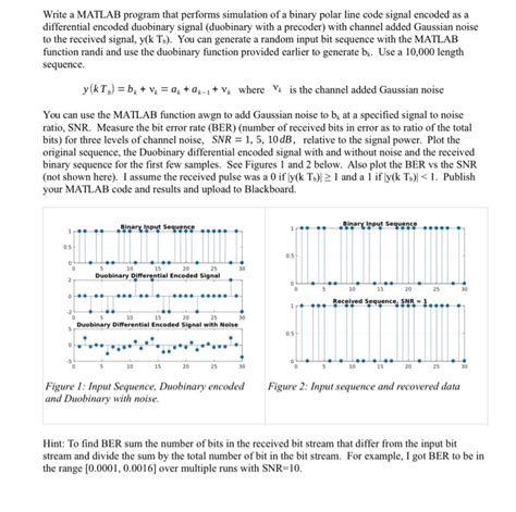 Solved Write A MATLAB Program That Performs Simulation Of A Chegg