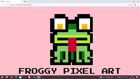 add pixel art frog made using css · issue 438 · arpit456jain amazing