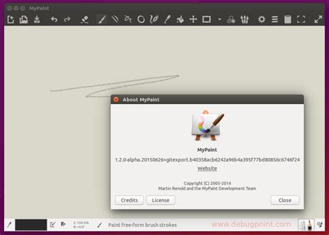 MyPaint Touch Sensitive Graphics Tablet Enabled Digital Painting App For Ubuntu For Artists