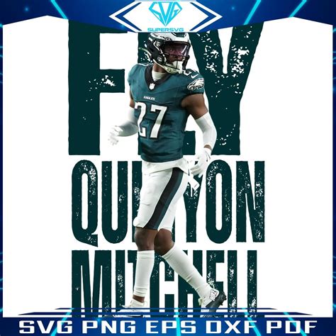 Quinyon Mitchell Soars Eagles Super Bowl Lix Png