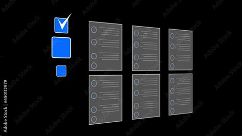 Graphic Animation Technology And Smart Business Document Concept