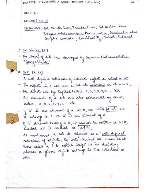 Dstl Unit 01 Part 01 Set Theory Pdf