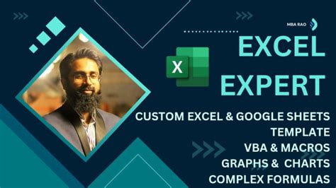 Automate Excel Work Data Customize Spreadsheet Macros Vba And Formulas By Mba Rao Fiverr