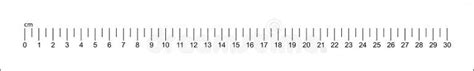Ruler Vector Measurement Isolated White Horizontal Inch Ruler Line