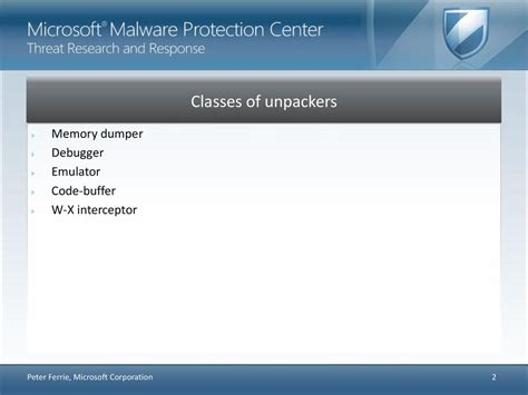 Anti Unpacking Techniques Ppt Download