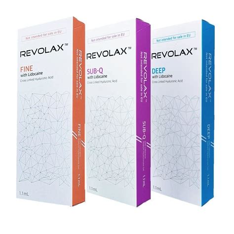 24mgml Ha Cross Linked Dermal Filler Korea Original Revolax