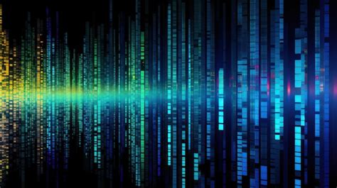 Premium Ai Image Abstract Colorful Binary Code Background